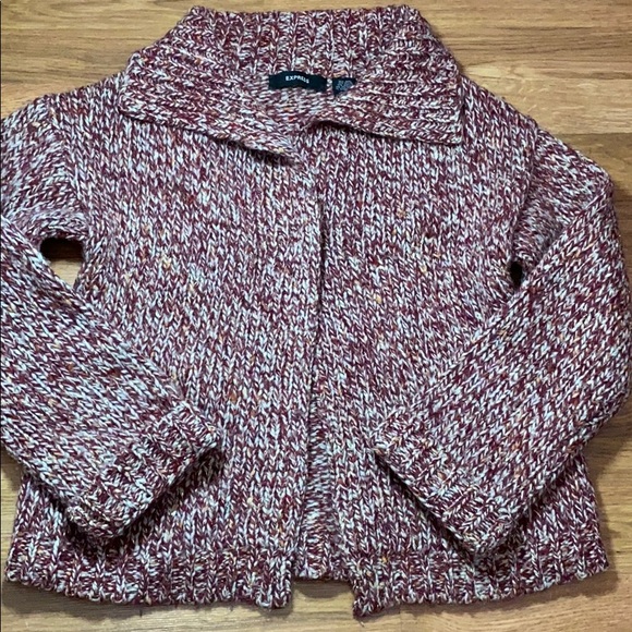 Express | Sweaters | Vtg Express Chunky Sweater With Gold Metallic S ...